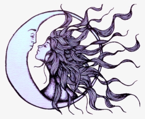 Sun And Moon Tumblr Transparent Download - Sun Kissing The Moon PNG ...