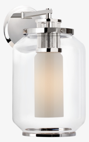 Upton Large Sconce In Polished Nickel With Clear And - Visual Comfort ...