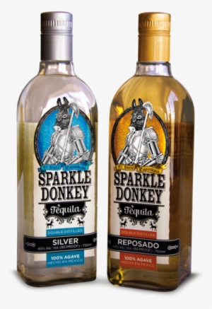 Silver And Reposado Tequila - Sparkle Donkey Tequila PNG Image ...
