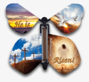 He Is Risen Magic Flying Butterfly - Easter PNG Image | Transparent PNG ...