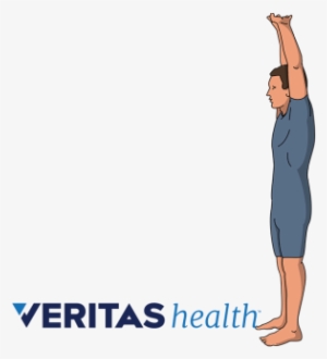 Medical Illustration Of The Overhead Shoulder Stretch - Stretching PNG ...