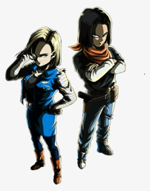 Limitless Energy Androids - Android 17 And 18 Png PNG Image ...