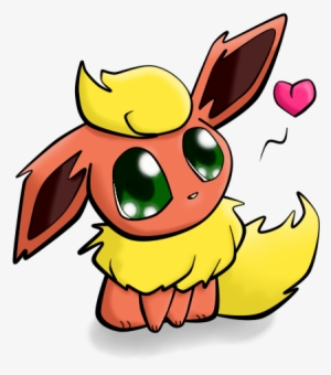 Flareon - Pokemon Flareon Chibi PNG Image | Transparent PNG Free ...