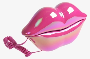 Kiss Lips Pink Girly Telephone Transparent Transparencies - Telefono De ...