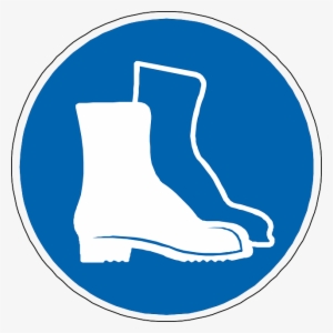 Foot Protection, Boots, Blue, Sign, Symbol, Icon - Mandatory Action ...