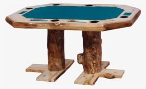 Aspen Log Rectangular Poker Table - Poker Table PNG Image | Transparent ...