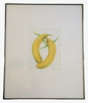 Yu Cha Pak, Watercolor Painting, Two Bananas Titled - Crescent PNG ...