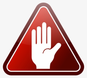 Hand Stop Sign Clipart - Left Hand Clipart PNG Image | Transparent PNG ...