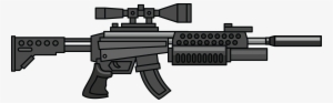 Weapon Clipart Military Weapon - Machine Gun Clip Art PNG Image ...