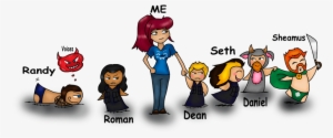 Talking Wwe Chibis For A Walk By Fallonkyra On Deviantart - Cartoon PNG ...