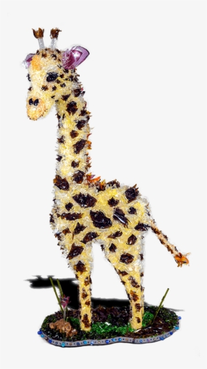 Effect Lula Giraffe Broken Glass Sculpture - Giraffe PNG Image ...