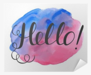 Tcr4764 Watercolor Hello Postcards Image - Hello Postcards PNG Image ...
