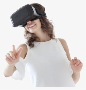 Woman With Vr Headset - Girl PNG Image | Transparent PNG Free Download ...