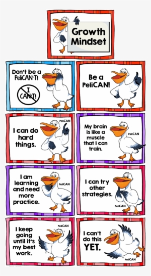 Growth Mindset With Pelican - My Brain Is A Muscle That Grows PNG Image ...