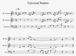 Universal Studios Sheet Music 1 Of 1 Pages - Universal Pictures Sheet ...