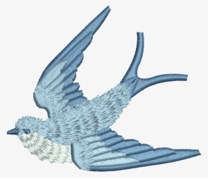 Blue Bird Embroidery Design PNG Image | Transparent PNG Free Download ...