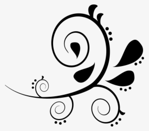 Flourish Clipart Transparent Swirl Background - Transparent Background ...