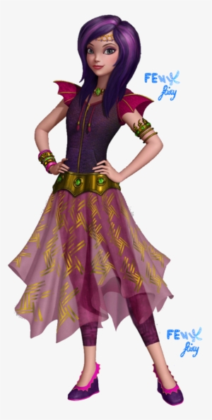 Descendants Apple Clipart - Descendants Mal Genie Chic PNG Image ...