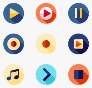 Media Icons - Media Player Icons Png PNG Image | Transparent PNG Free ...