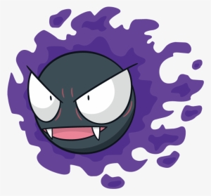 Gastly Pokemon Character Vector Art - Pokemon Gastly PNG Image ...