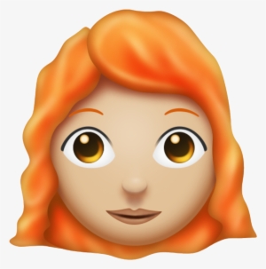Redhead Emoji - New Ginger Emojis PNG Image | Transparent PNG Free ...