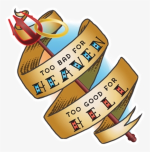 Too Bad For Heaven, Too Good For Hell - Neckline PNG Image ...