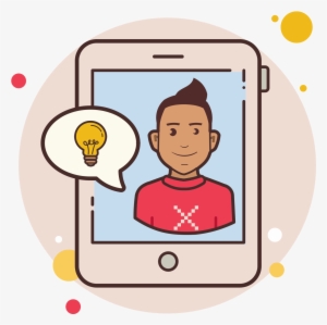 Man Ipad Idea Icon - Telephone PNG Image | Transparent PNG Free ...