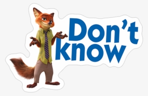 Viber Sticker «zootopia» - Nick Wilde Zootopia Fox PNG Image ...