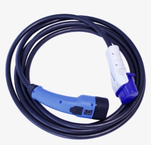 Picture Of Type 3 Tesla Charging Cable - Tesla Cable PNG Image ...
