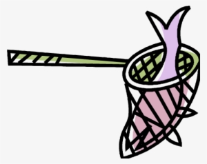 Fishing Net Clipart Man Fishing - Fish In A Net Drawing PNG Image ...