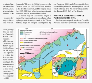 Map Of The Grenville Province - Map Grenville Province PNG Image ...