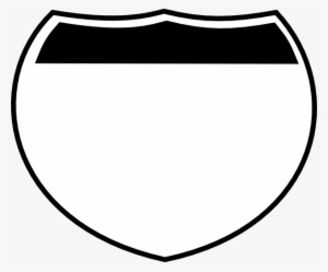 Blank Interstate Sign Png - Interstate Sign Black And White PNG Image ...