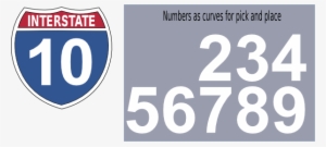 Freeway Clipart Interstate Sign - Interstate 10 Sign Clip Art PNG Image ...