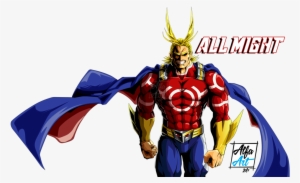 All Might Ilustracion Vectorial By Alfa Art - All Might Symbol Of Peace ...