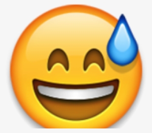 Emoji Clipart Sweaty - Smile And Sweat Emoji PNG Image | Transparent ...
