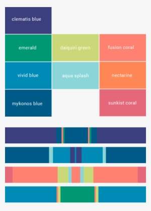 Palette @pantone For Summer - Pantone Summer Color Palette PNG Image ...