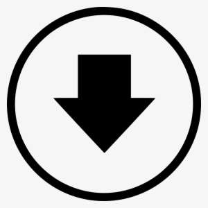Bottom Down Round Arrow Sign Comments - Icon PNG Image | Transparent ...
