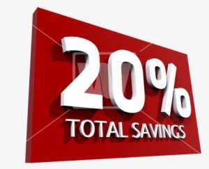 20 Percent Saving - 20% Savings PNG Image | Transparent PNG Free ...