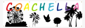 Coachella Vinyl Banner - Coachella Text Transparent Background PNG ...