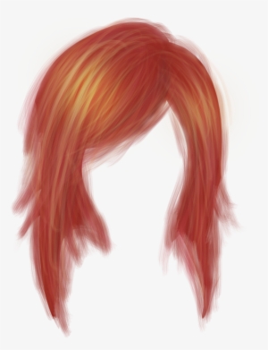 Red Hair Wig Clipart