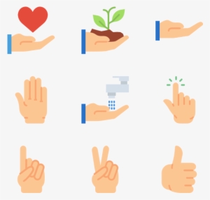 Hands Vector Flat Design - Portable Network Graphics PNG Image ...
