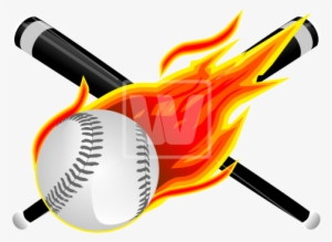 Baseball Flames Png - Flaming Baseball Bat Png PNG Image | Transparent ...