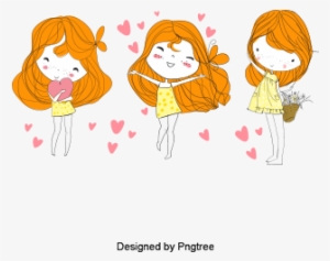 Three Color Cute Girl Notebook Cover Material, Decoration ...