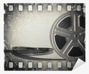 Grunge Old Motion Picture Film Reel With Film Strip - Film PNG Image ...