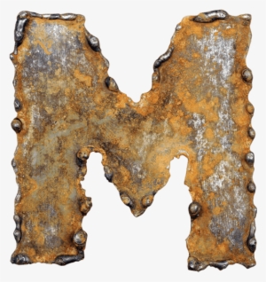 Rusty Metal Font - Rusted Letter PNG Image | Transparent PNG Free ...