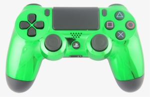 Green Chrome Playstation 4 Controller PNG Image | Transparent PNG Free ...