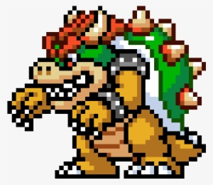 Download Bowser 8bit - Super Mario Bros 8 Bit Bowser | Transparent PNG ...