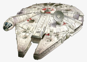The Millennium Falcon - Star Wars Space Ship Sketch PNG Image ...