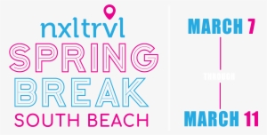 Spring Break 2018 Experience The Nxlevel Of Spring - South Beach PNG ...