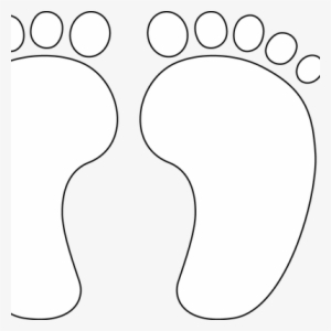 Baby Coloring Footprint Footprints Boy Feet Drawing Foot Printable Sand ...